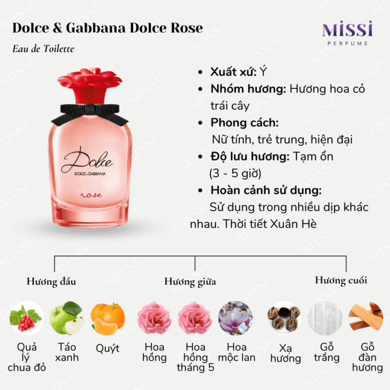 Dolce&Gabbana Dolce Rose EDT - Missi Perfume